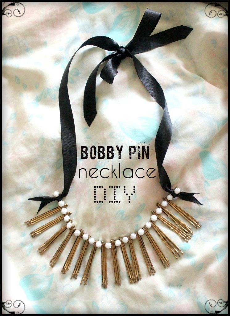 up in the clouds: DIY: bobby pin necklace up in the clouds: DIY: bobby pin necklace