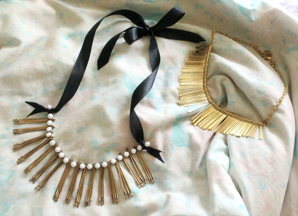 up in the clouds: DIY: bobby pin necklace up in the clouds: DIY: bobby pin necklace