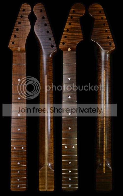JCMusic's New Roasted Curly Maple over Roasted Curly Maple Strat Neck ...