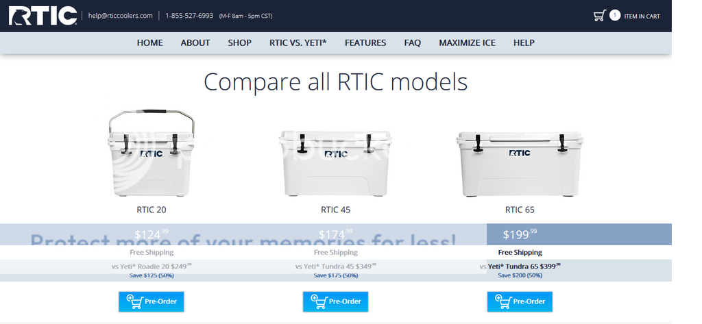 RTIC Coolers, Knock Off Yeti's, 1/2 the Price, 7 Year Warranty ...